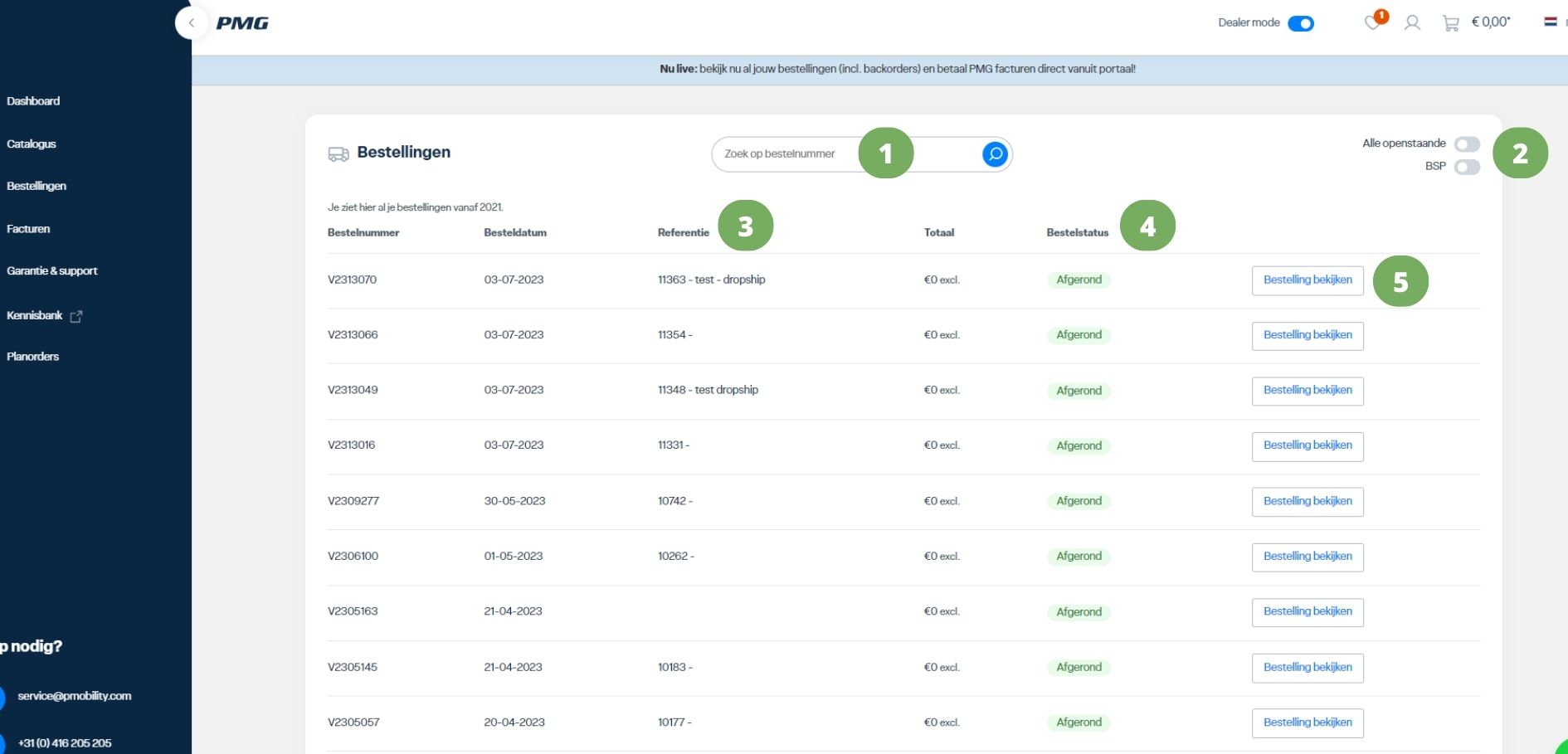 Hoe kan ik een overzicht van mijn bestellingen bekijken in het nieuwe ...